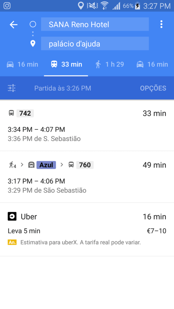 Pesquisar trajetos e meios de transporte: usando o Google Maps nas ...