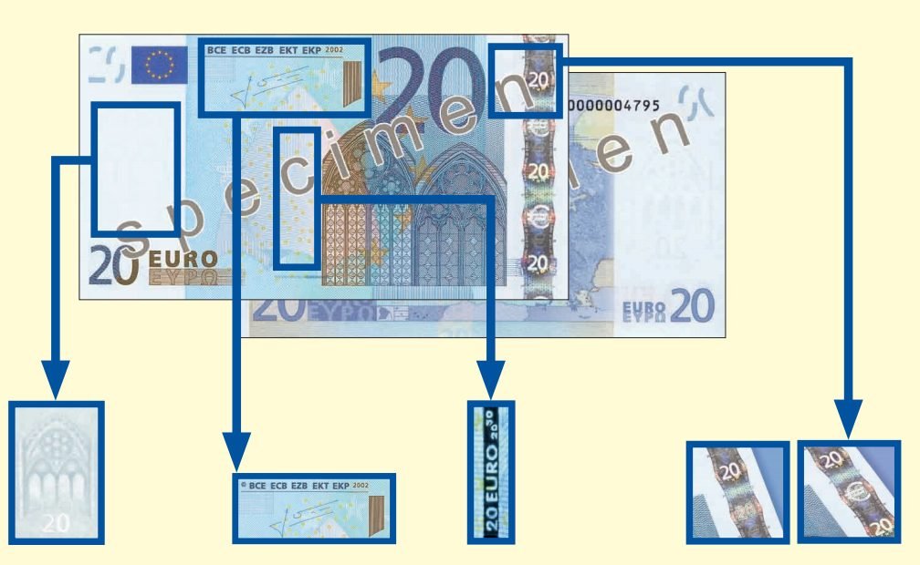 Como saber se a sua nota de Euro é verdadeira?